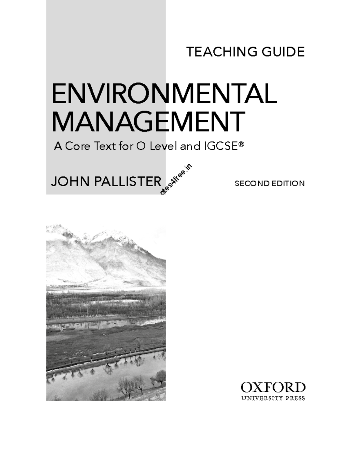 Environmental Management Teaching Guide: O Level & IGCSE 5014/0680 ...