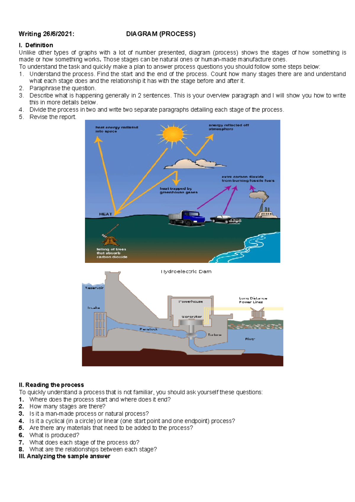 Diagram (Process) Notes for Writing Effective Descriptions - Studocu