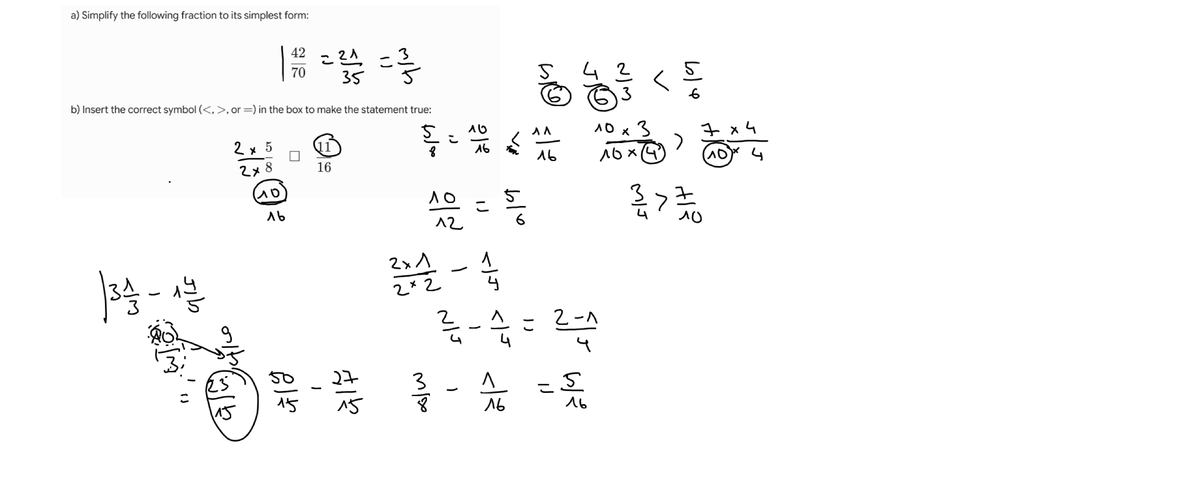 ENT 331 Midterm Exam: Simplifying Fractions and Symbols - Studocu