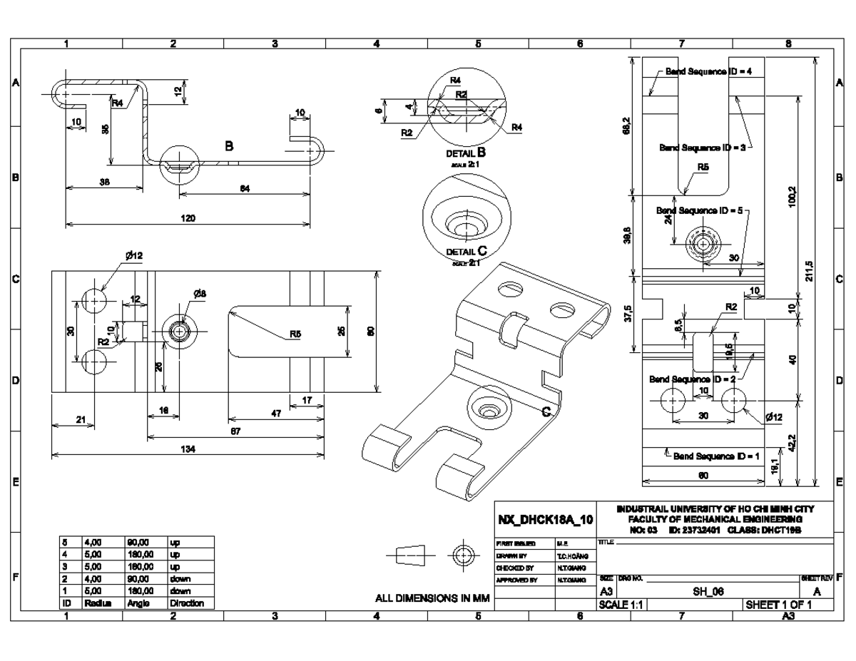 Bend Sequence Details - SH_06 - NX for Sheet Metal Design - Studocu