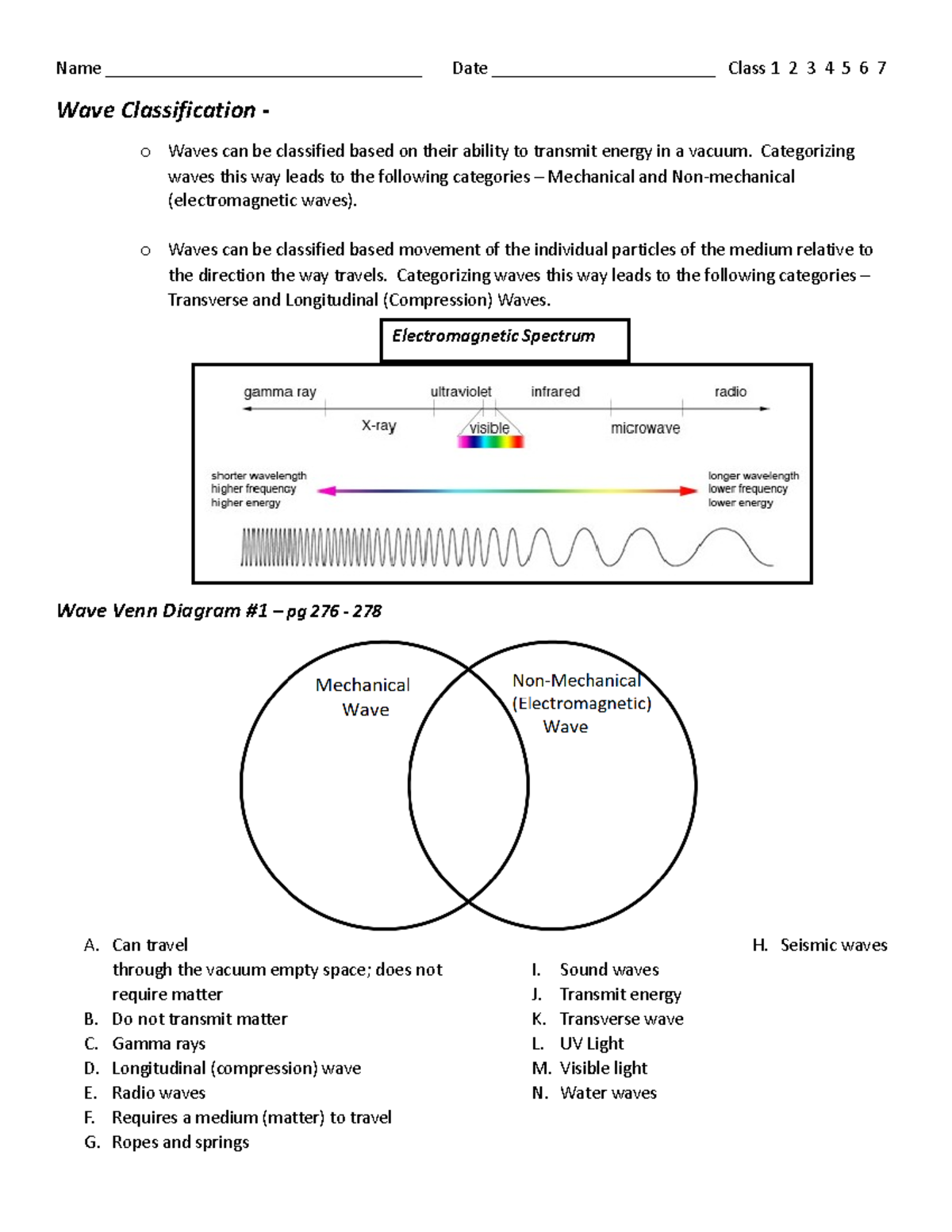 Seismic Waves Venn Diagram