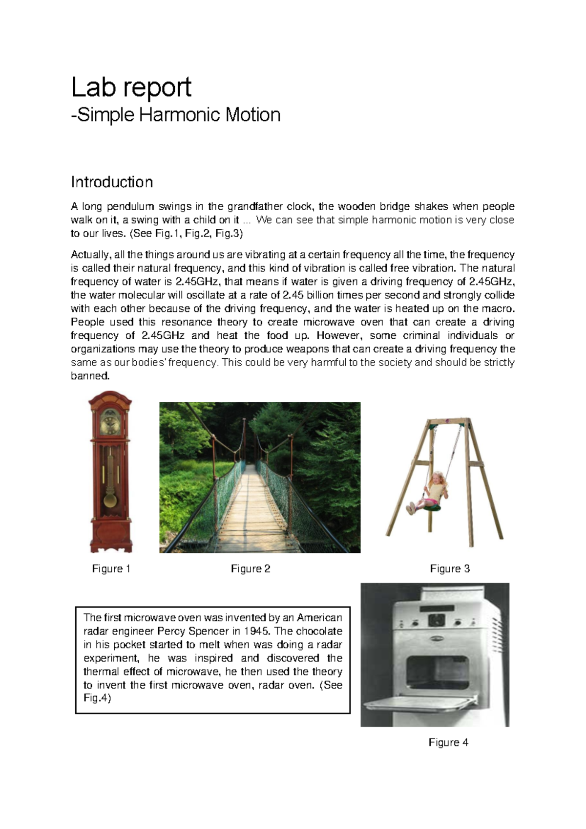 Lab report(shm) - lab report of simple harmonic motion - Lab report ...