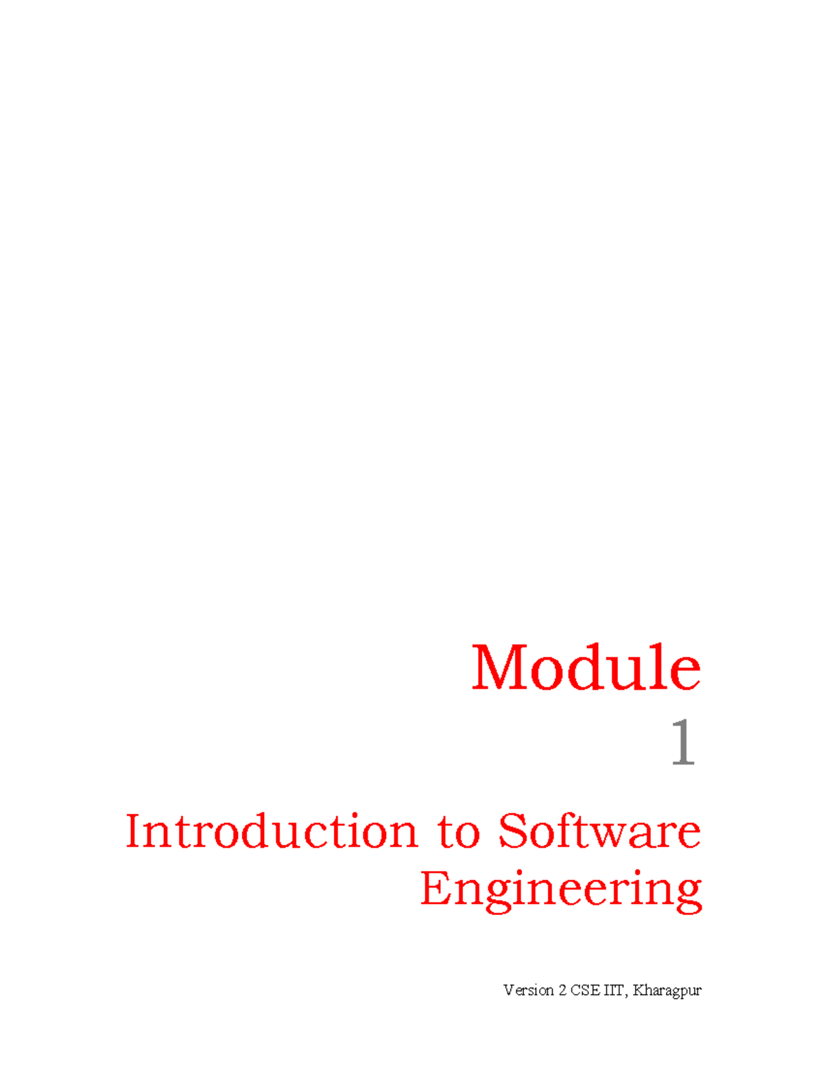M01L02 - Software Engineering Lesson 1 & 2 Notes - Studocu