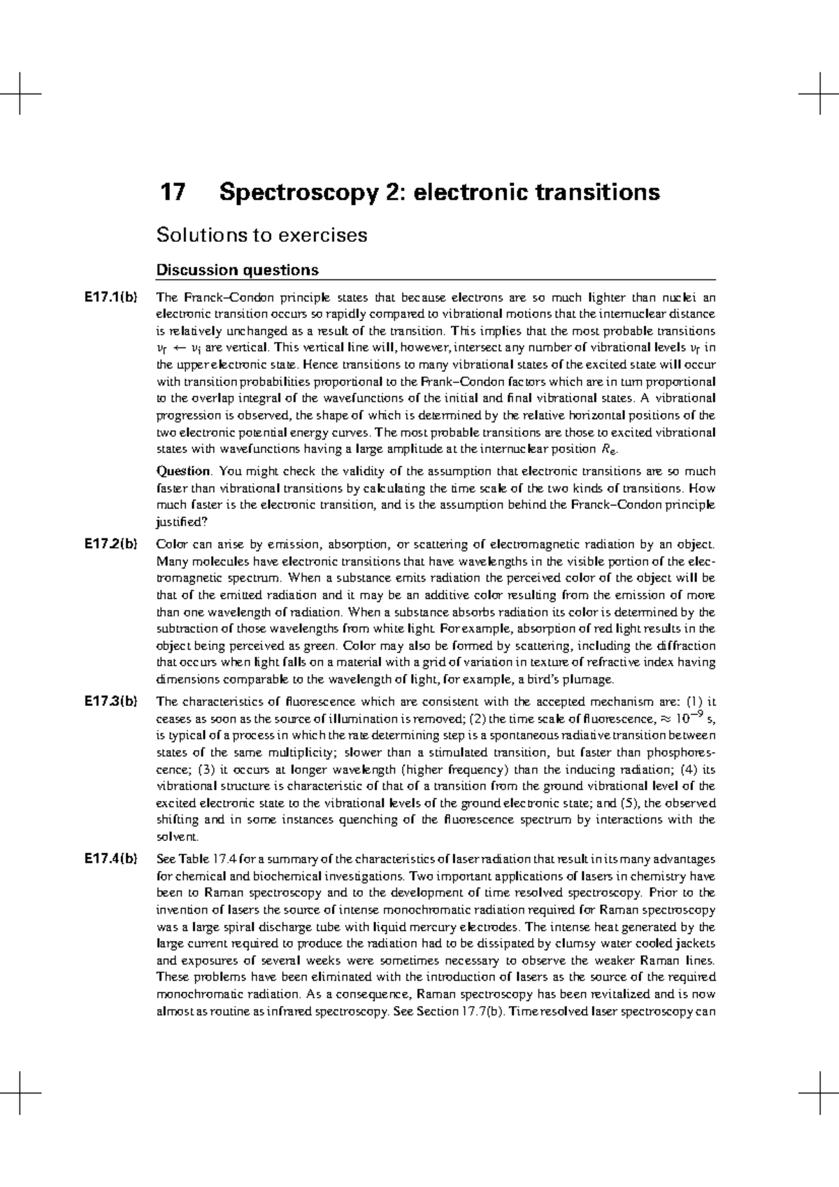 Lecture 17 - Electronic Transitions in Spectroscopy - Studocu