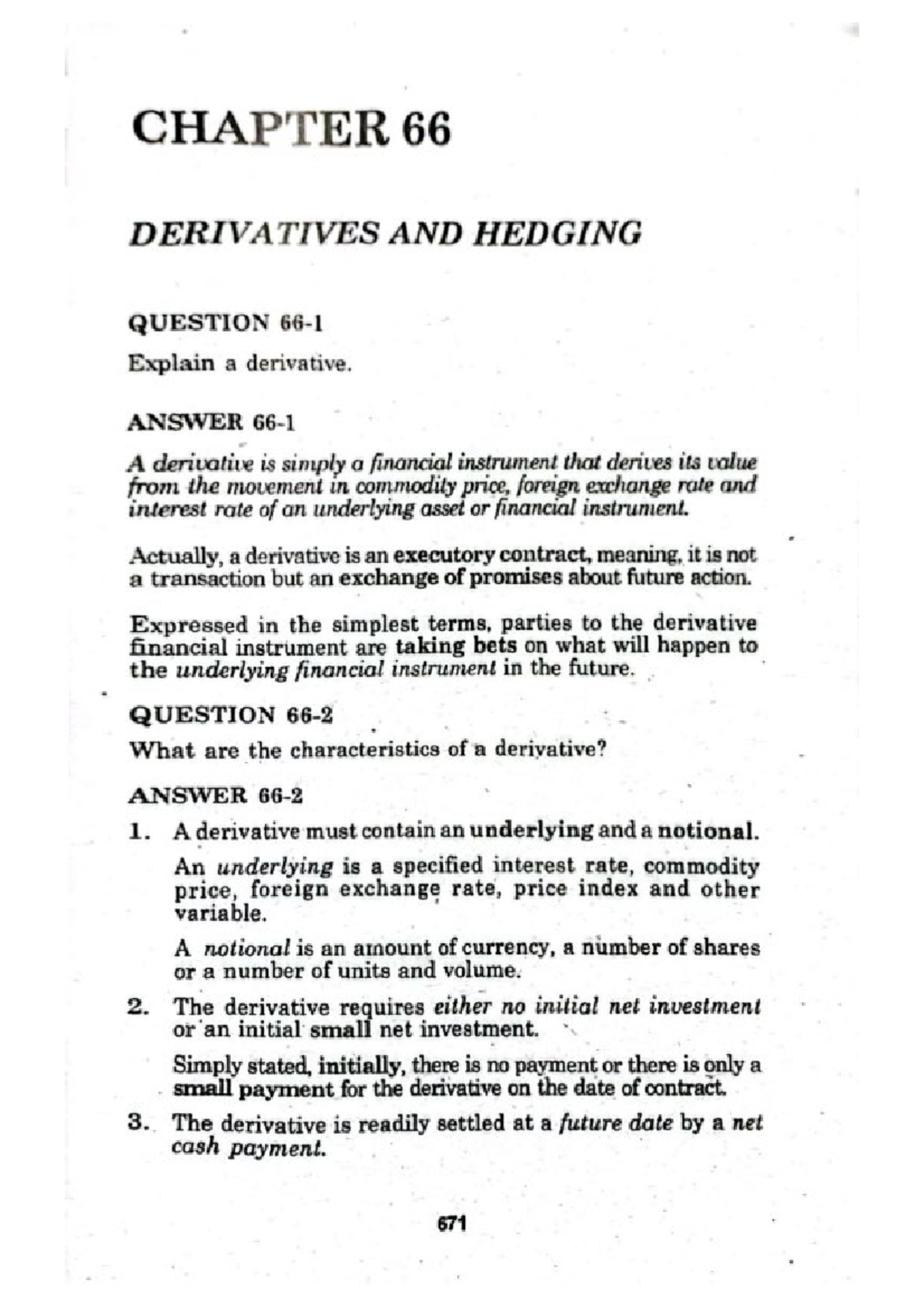 CHAPTER 66-70 DERIVATIVES, HEDGING, AND JOINT ARRANGEMENTS - CFAS - Studocu
