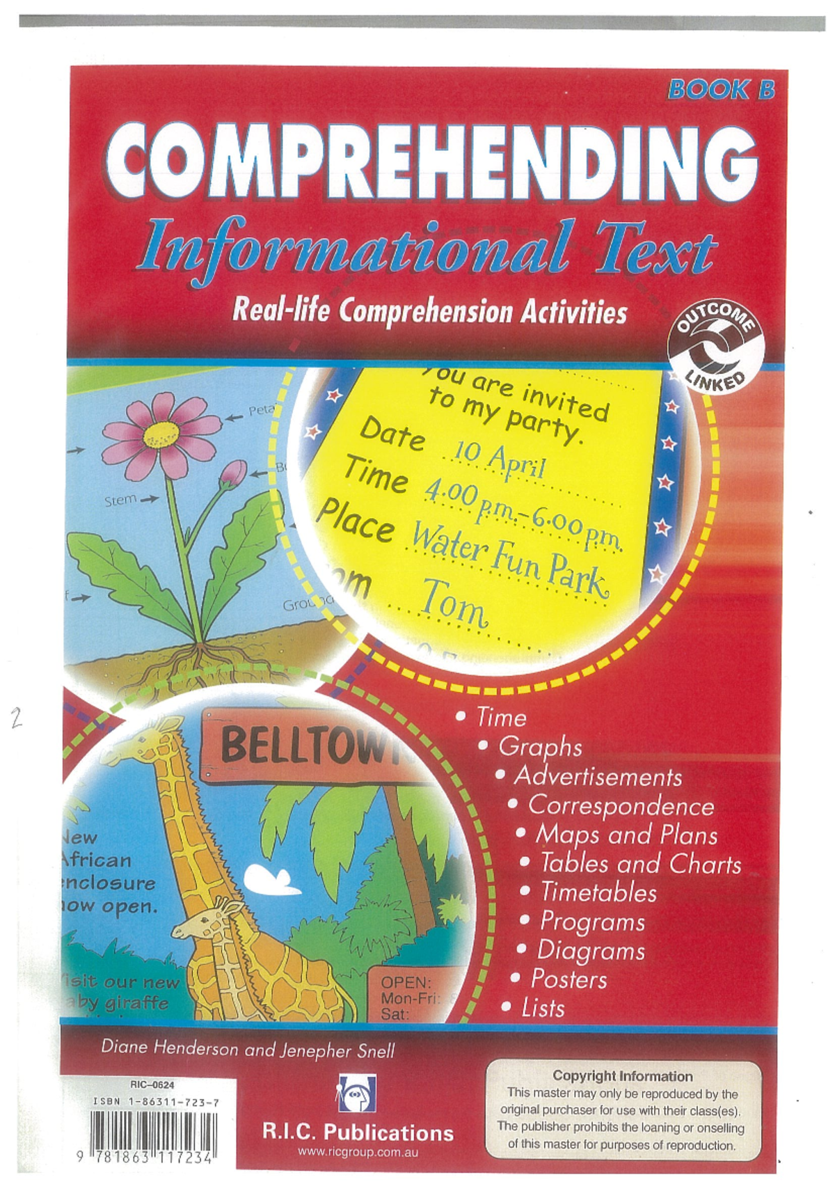 Comprehension of Informational Text - Book B (R.L.C. Publications ...