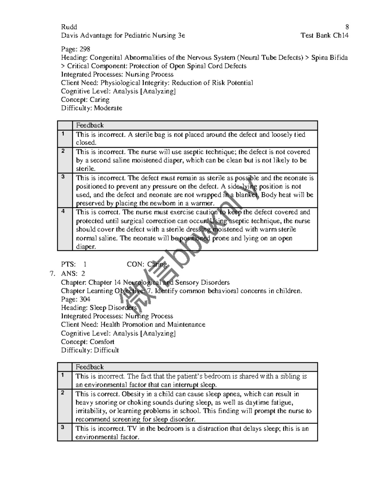 Test bank pediatric nursing critical components of nursing care 3rd ...