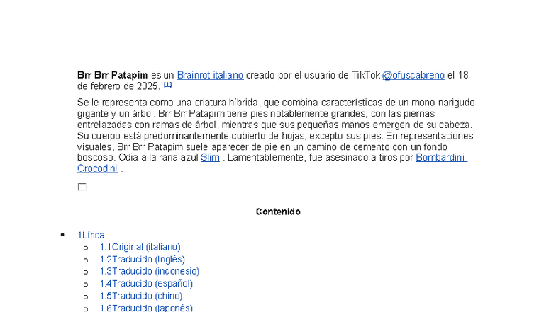 Brr Brr Patapim - pr pr patapin - Brr Brr Patapim es un Brainrot ...