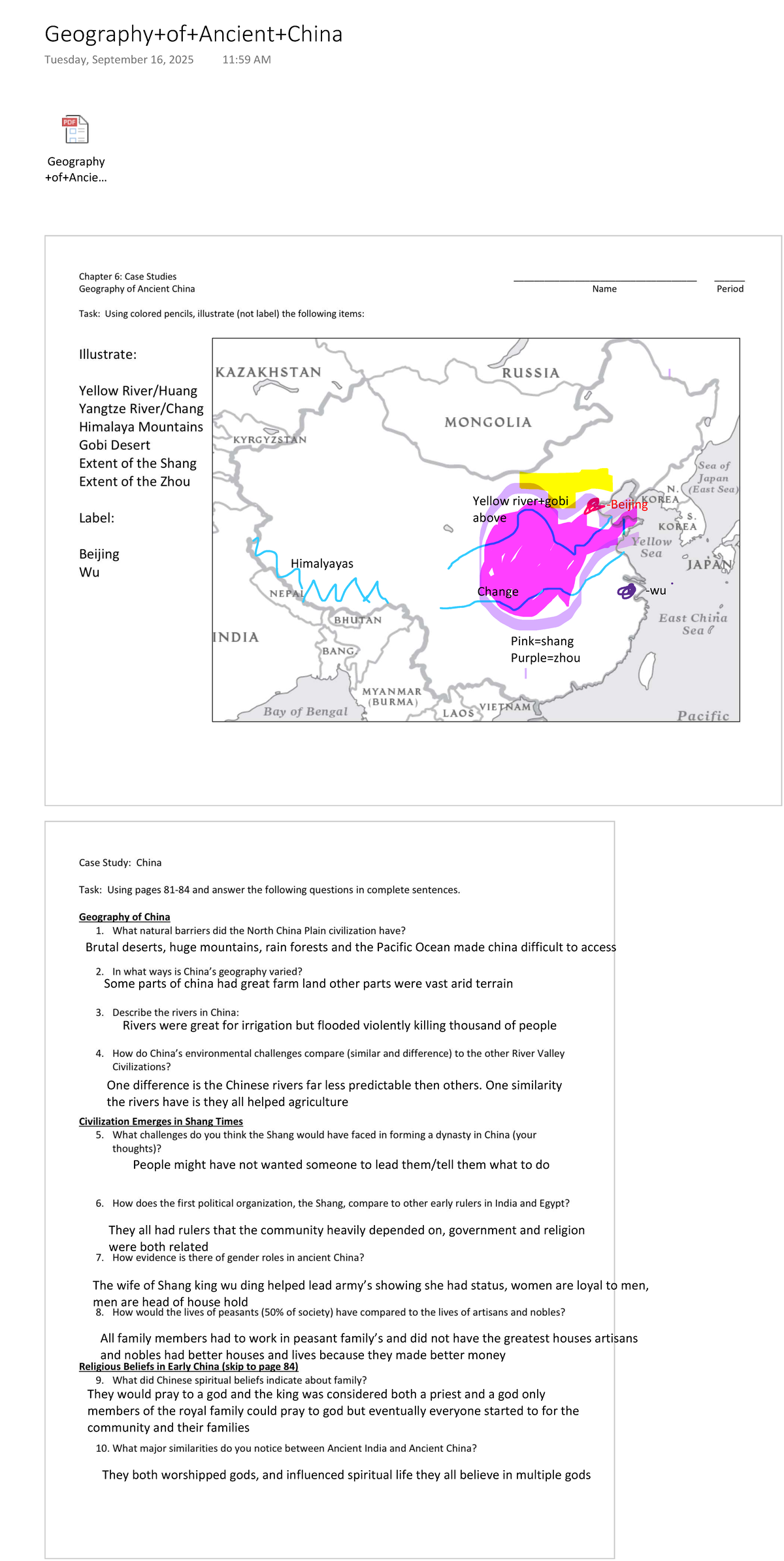 Geography of Ancient China: Topography, Society, and Culture (GEO 101 ...