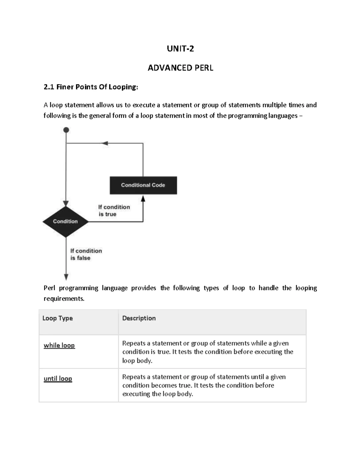 Sl Unit 5 Unit 5 Notes Unit Tcl Structure Syntax Variables And Data In Tcl Control Flow
