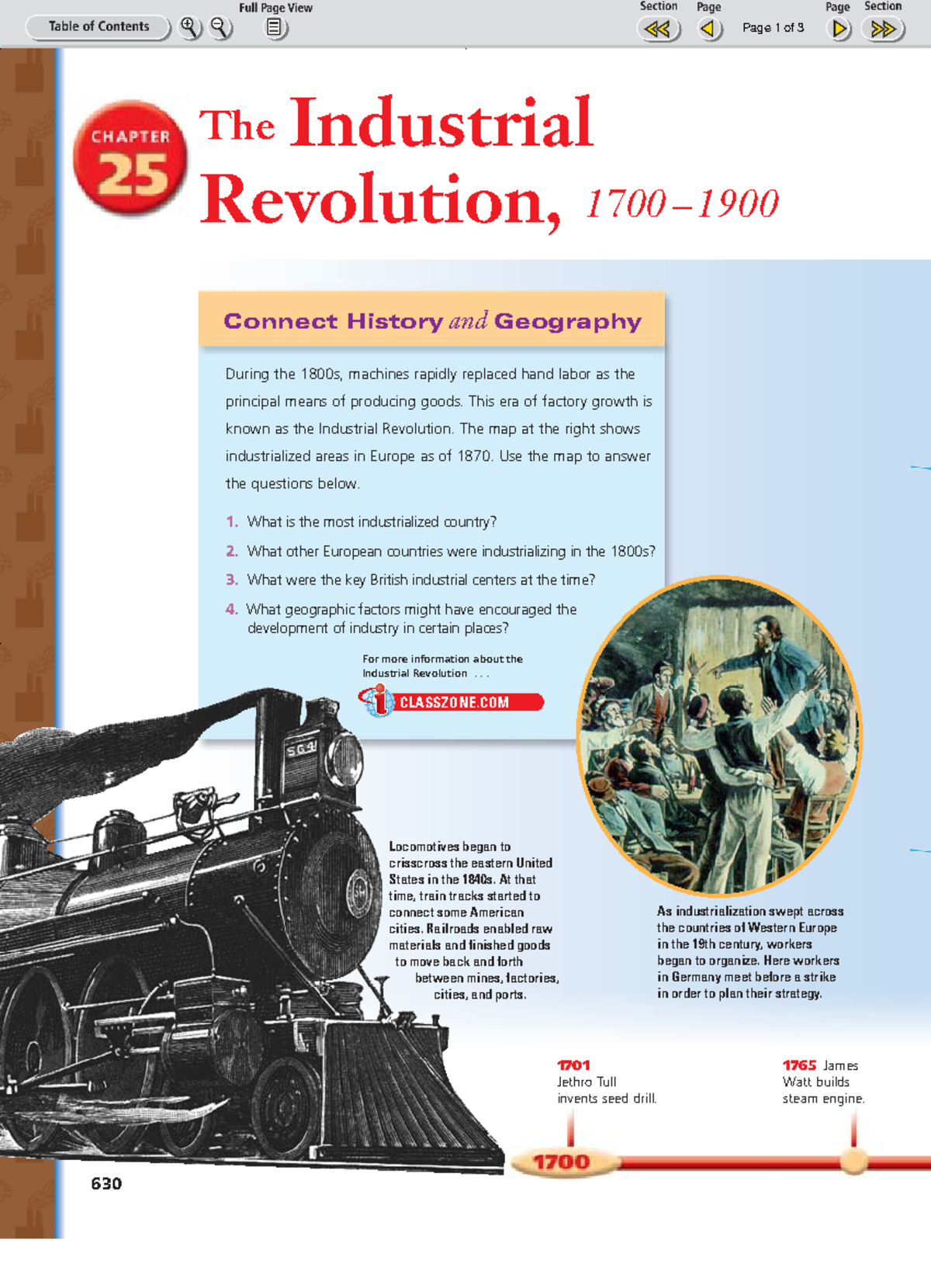 C25 - Industrial Revolution Overview and Answer Key for US History ...