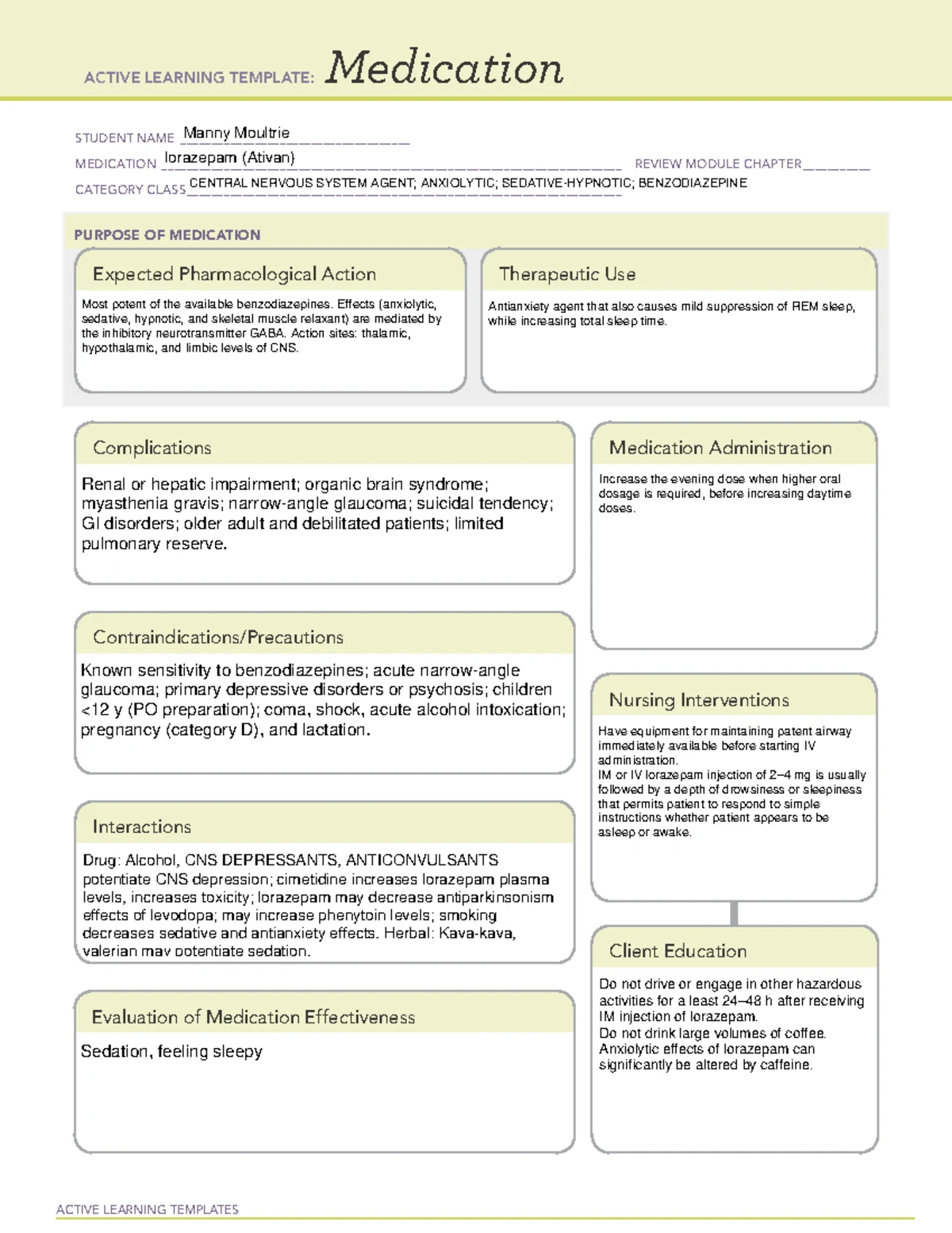 Autism System Disorder ATI Template - ####### ACTIVE LEARNING TEMPLATES ...