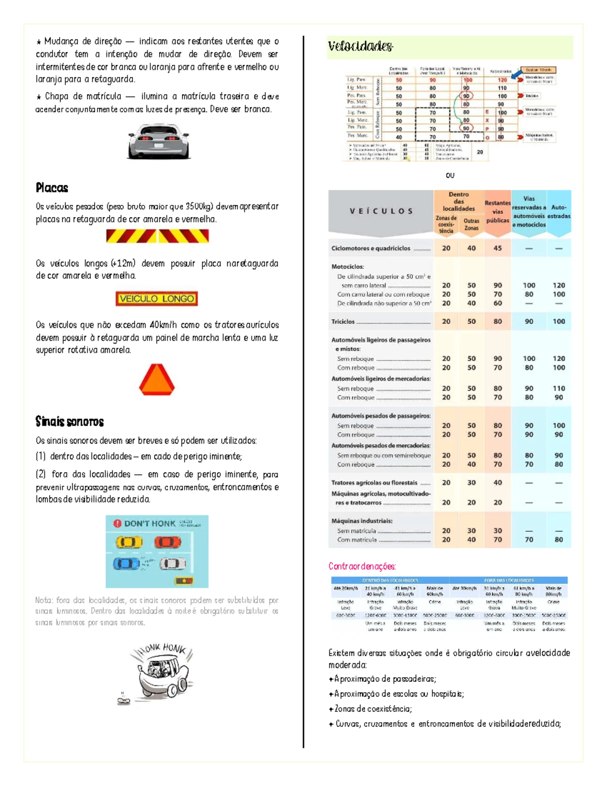 Código da Estrada: Estrutura e Normas de Trânsito Rodoviário - Studocu