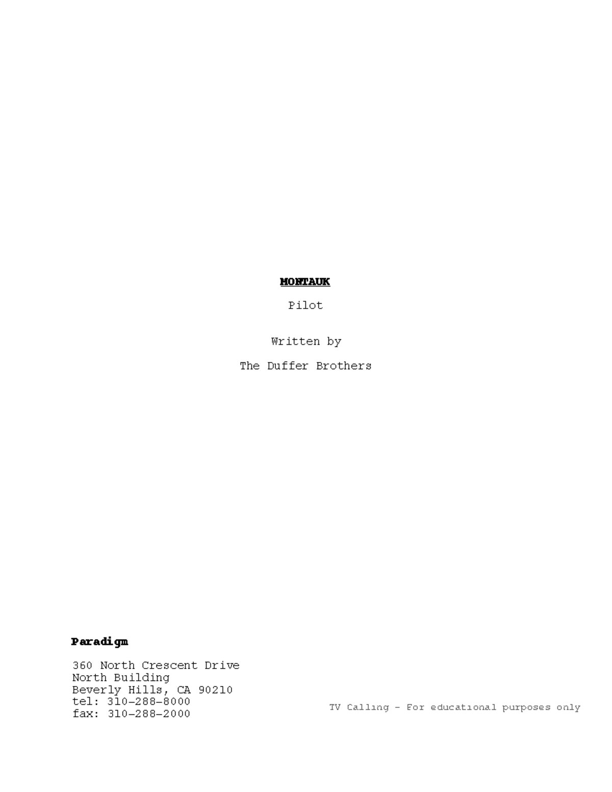 W09: Stranger Things 101 Pilot Script Analysis and Synopsis - Studocu