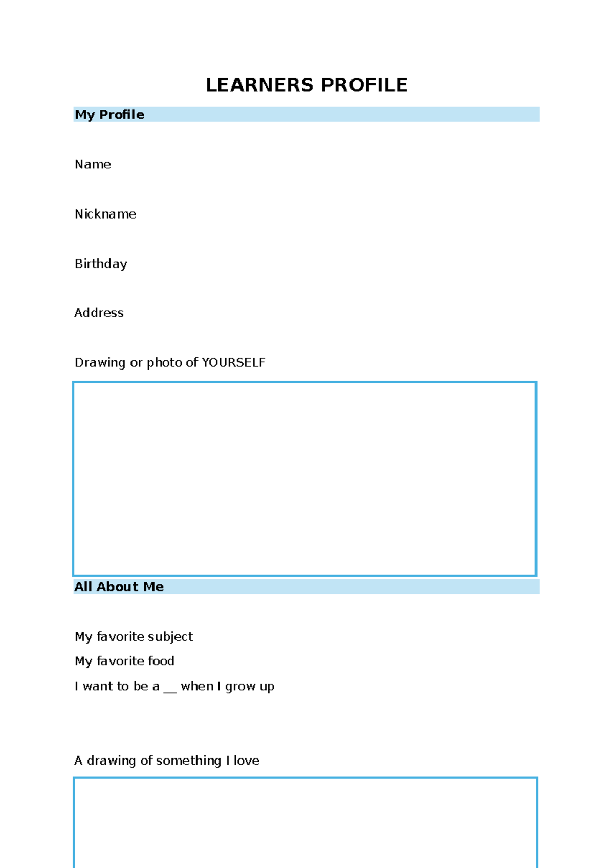 Learners Profile - Bachelor of Elementary Education - 1 - LEARNERS ...