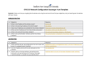 CYB 260 Module Four Worksheet SG - CYB 260 Module Four Worksheet ...
