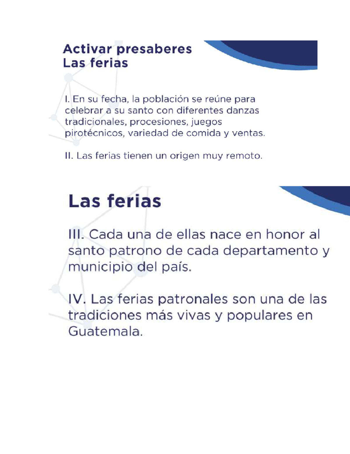 Actividades y Tradiciones de las Ferias Patronales en Guatemala - Studocu