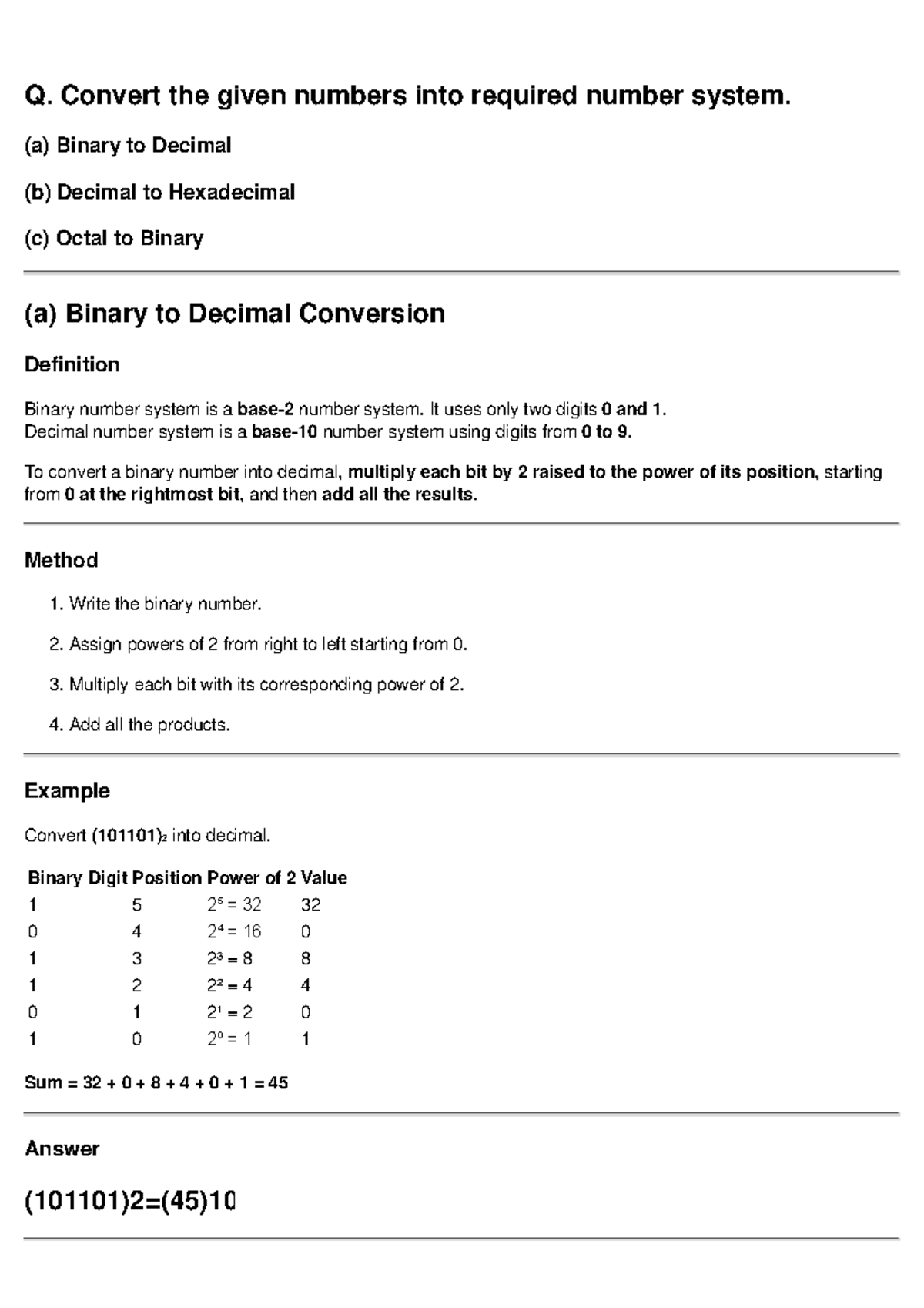 Unit 1: Number System Conversions and Logic Gates (CS101) - Studocu