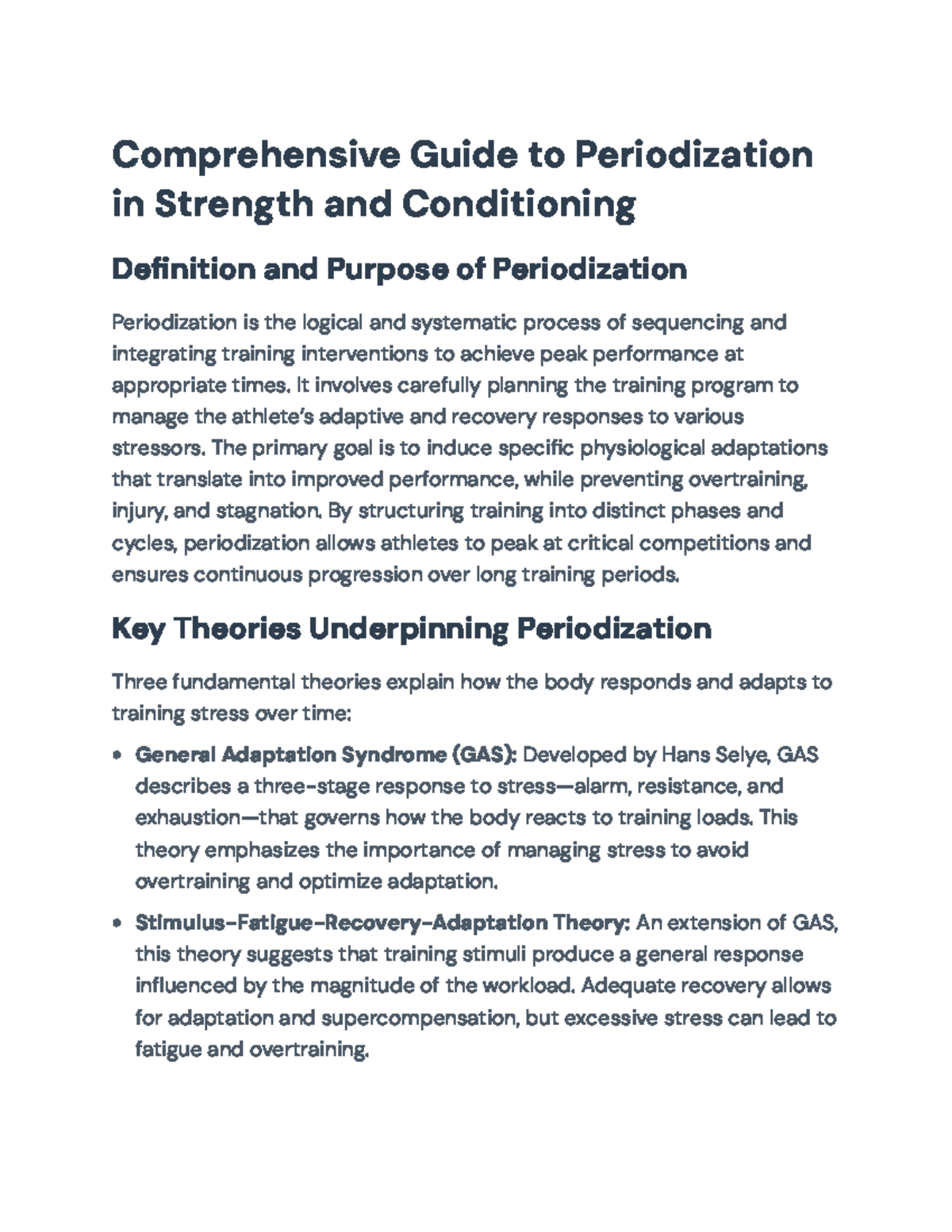 Comprehensive Guide to Strength Training Periodization Strategies ...