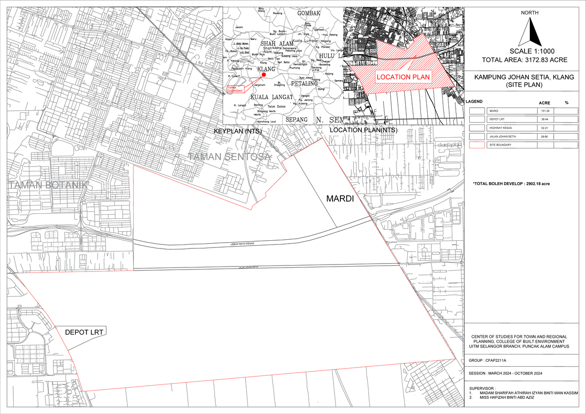 Basemap and Location Plan for Site Johan Setia - CFAP2211A - Studocu