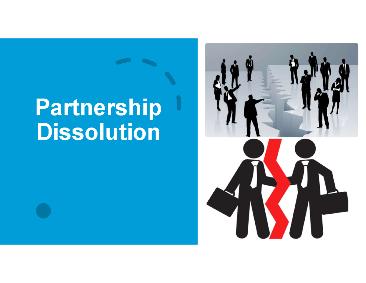 Partnership Dissolution - Partnership Dissolution Partnership ...