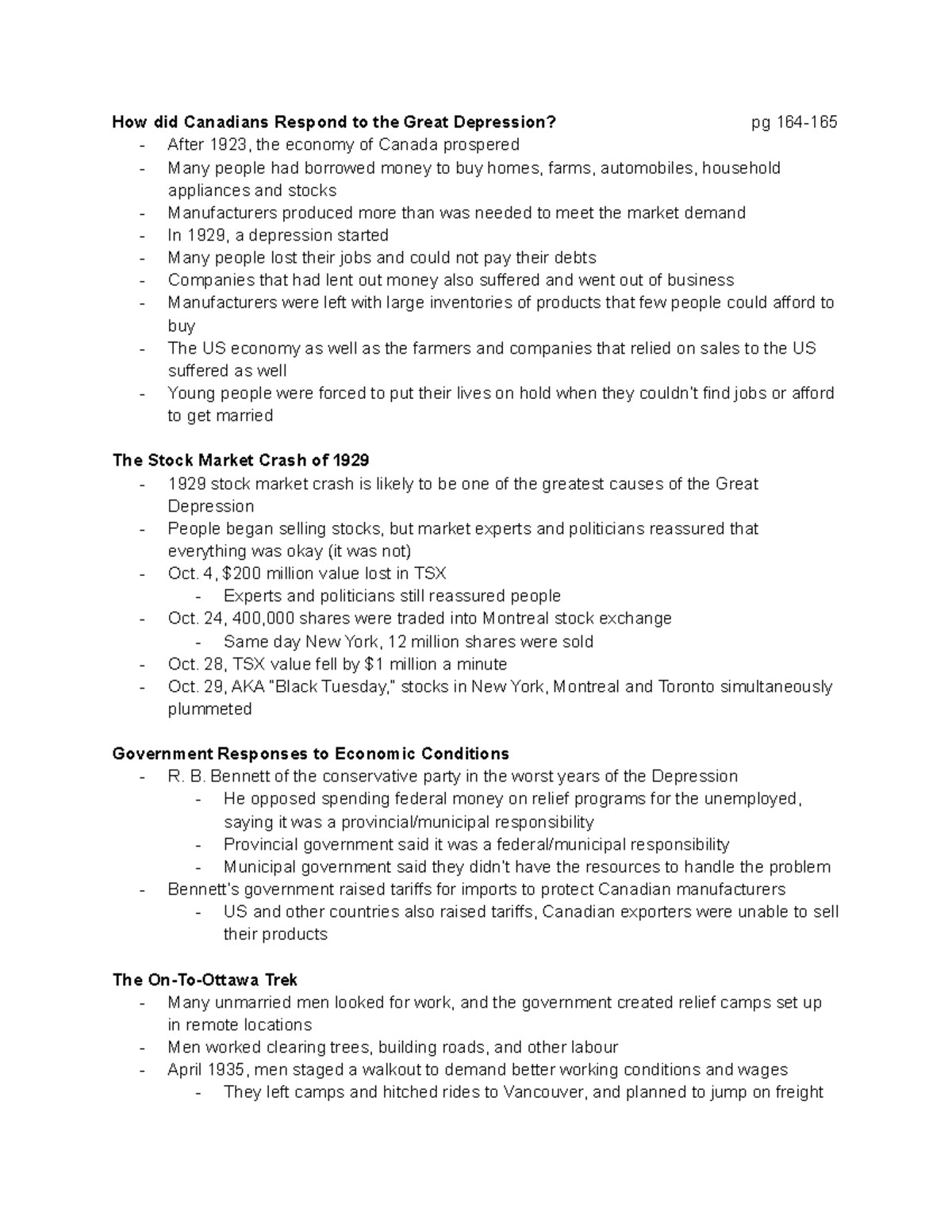 04. How did Canadians Respond to the Great Depression - 4, $200 million ...