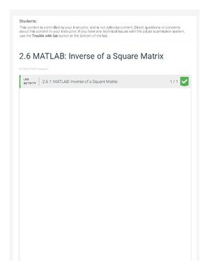 MAT350: Project One Template - Applied Linear Algebra Solutions - Studocu