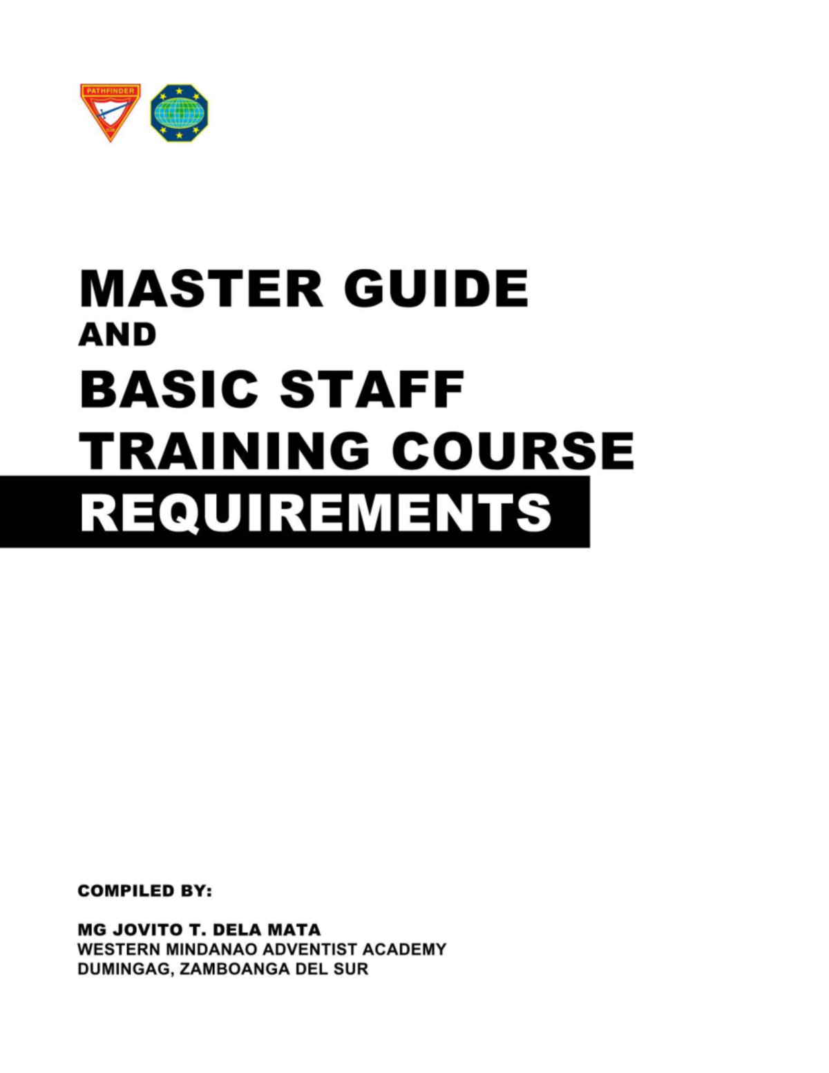 MG and Basic Staff Training Course Requirements Guide - Studocu