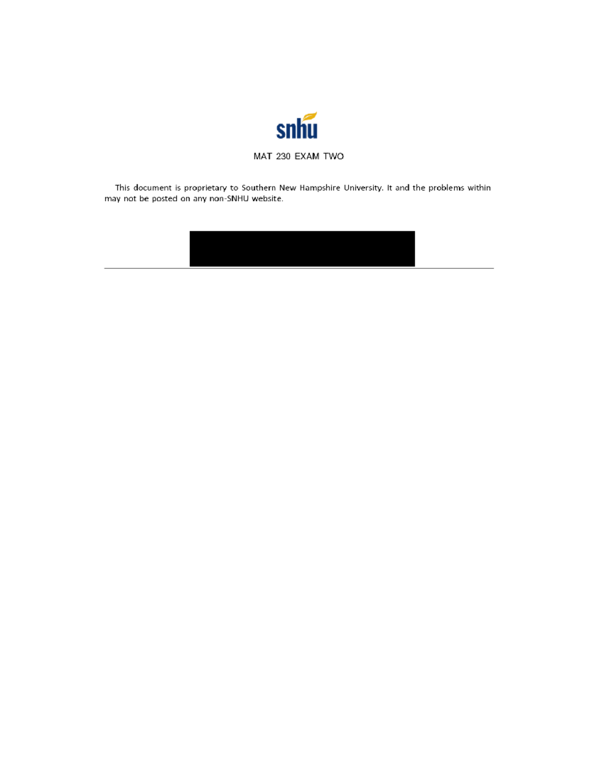 MAT 230 Final Exam - Module 7 Overview and Key Concepts - Studocu