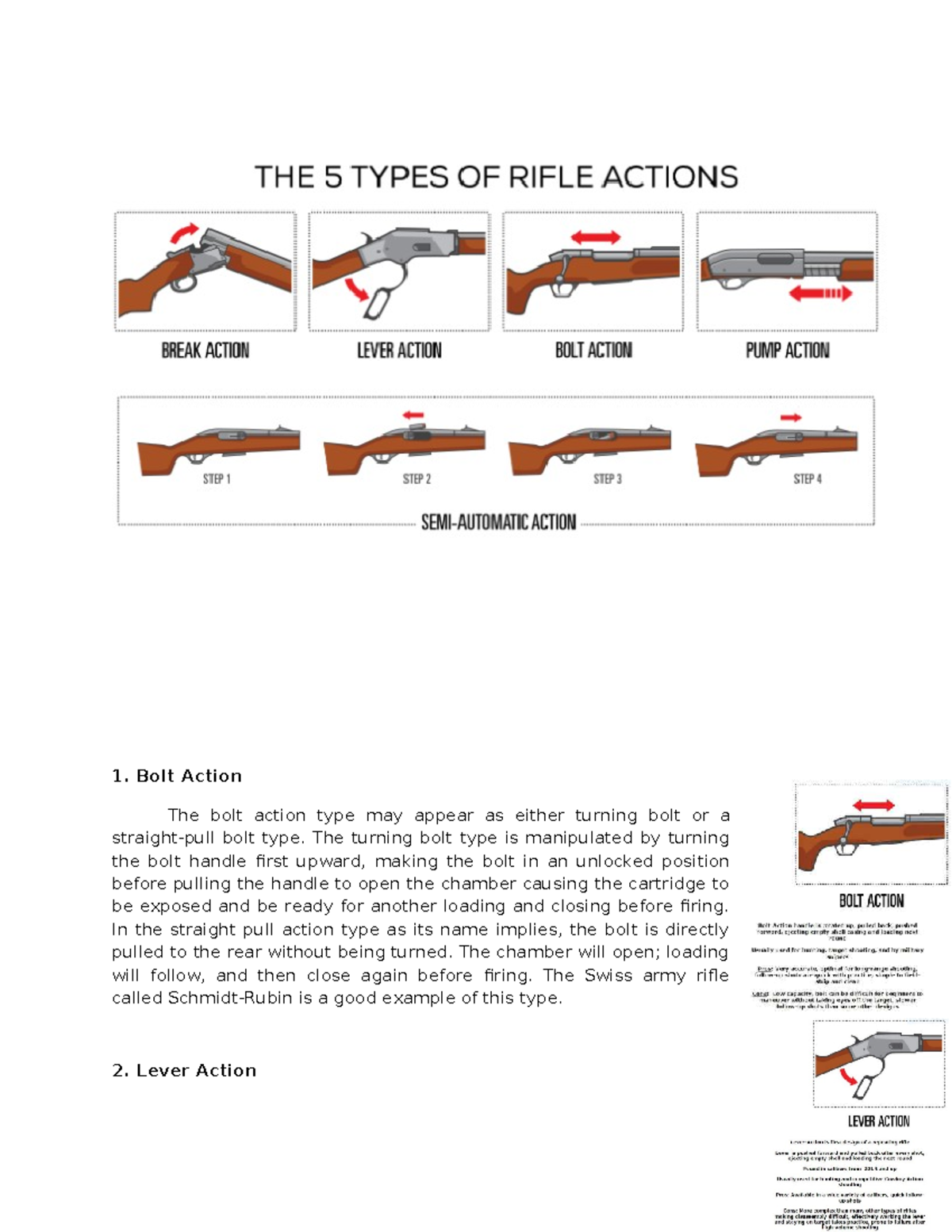 Rifle Action Types Overview - DDDDDDDDDD - Studocu