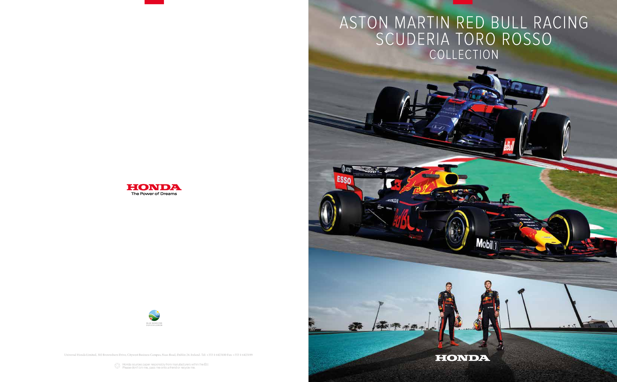 2019 Formula 1 Merchandise Brochure - Honda & Teams Overview - Studocu