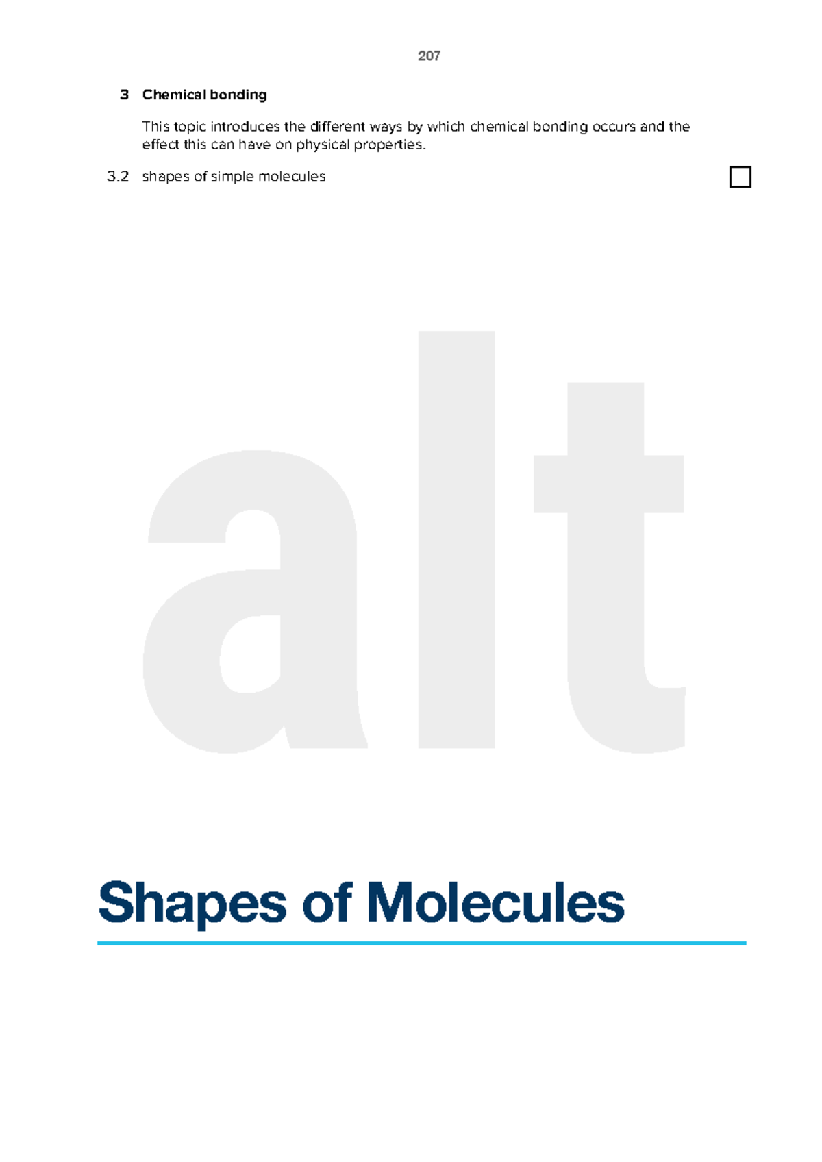 207 3 Chemical Bonding: Shapes of Molecules and Their Properties - Studocu