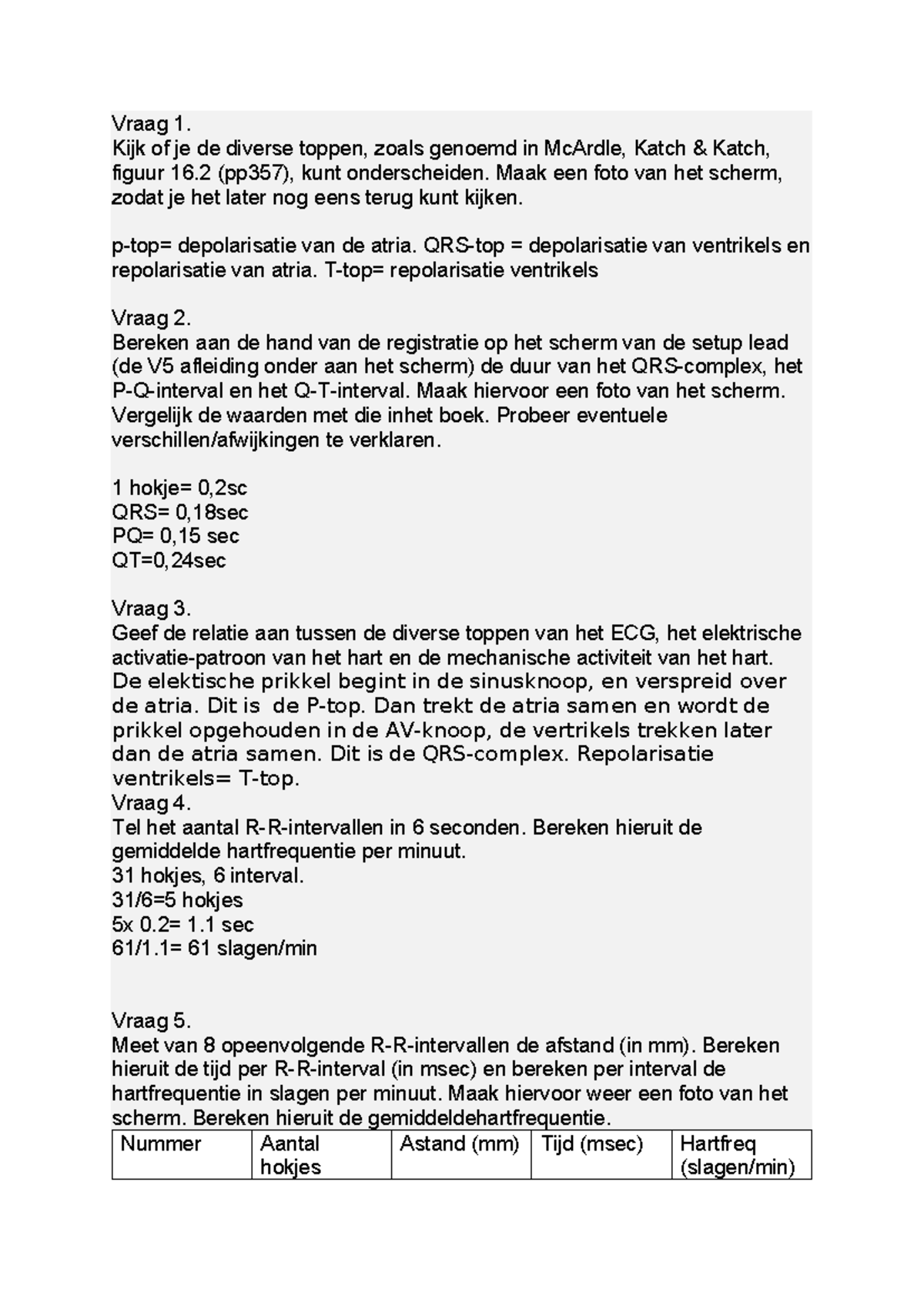 Practicum 3 - ECG Analyse en Hartfrequentie Berekeningen - Studeersnel