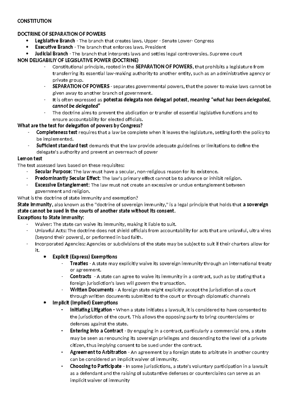 Intro to Law (LAW 101) Comprehensive Reviewer on Legal Principles - Studocu