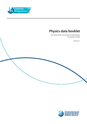 Physics Data Booklet 4082 for Final Assessment 2025 - Studocu