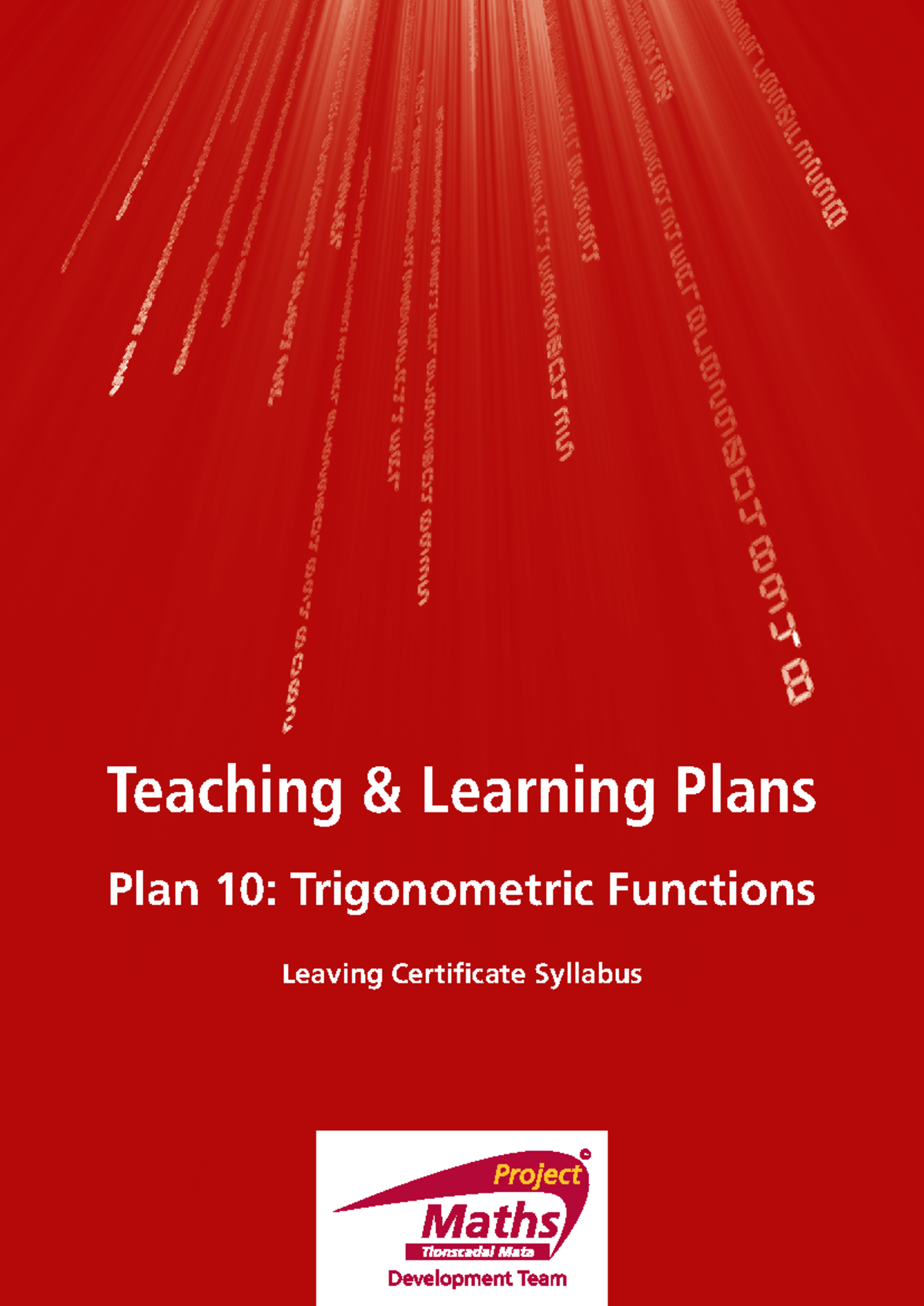Trigonometric Functions - Teaching & Learning Plans Plan 10 ...