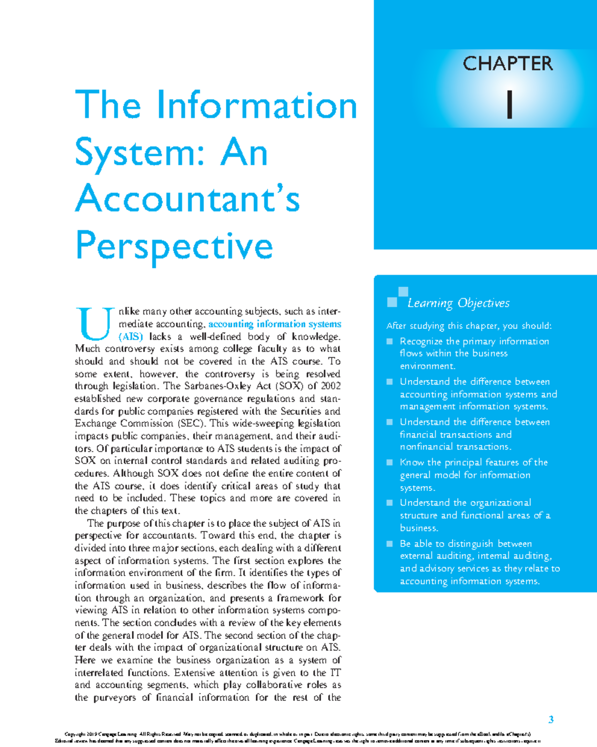 AIS 10th Ed - Chapter Overview & MCQs on Accounting Information Systems ...