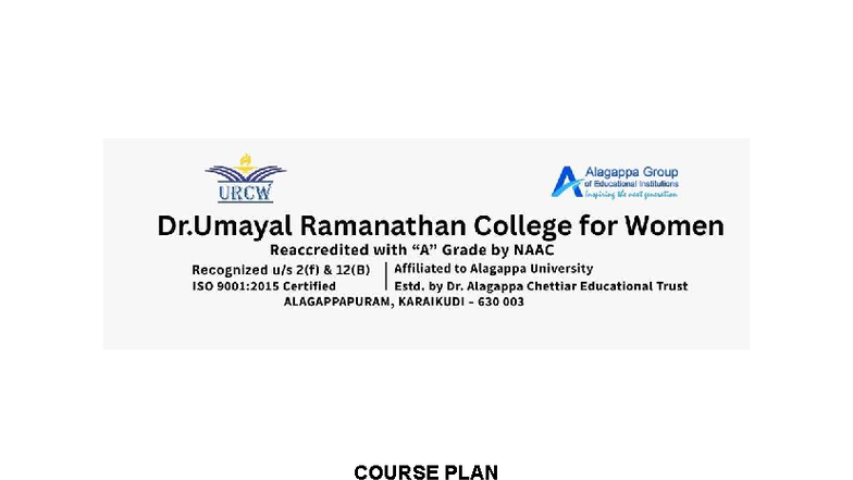 Managerial Economics Course Plan (23BBAA1) - Academic Year Overview ...