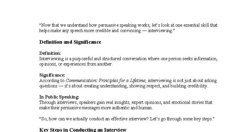 Gtiep - Essential Skills for Effective Persuasive Interviewing - Studocu