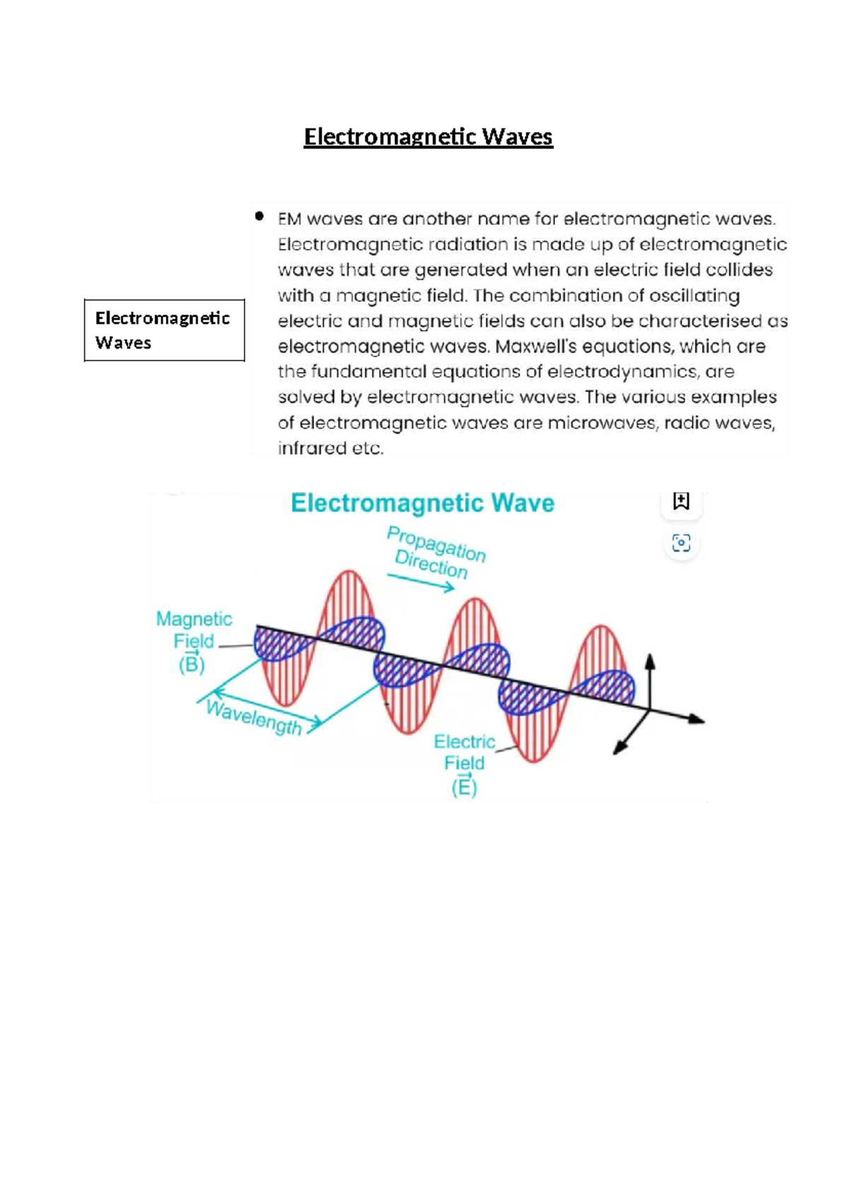 Electromagnetic Waves - Mechanical Engineering - Electromagnetic Waves ...