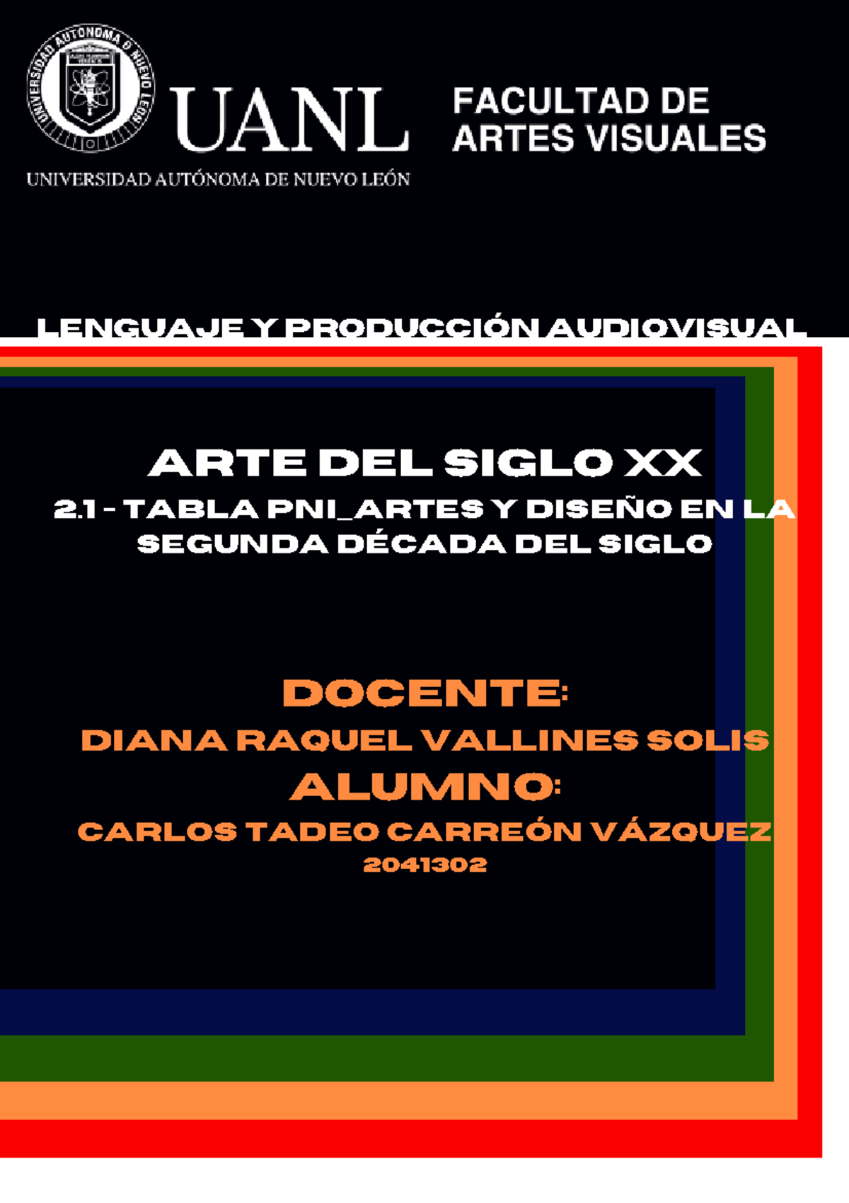 2.1 - PNI Table on Arts & Design in the 2010s - Course 2041302 - Studocu