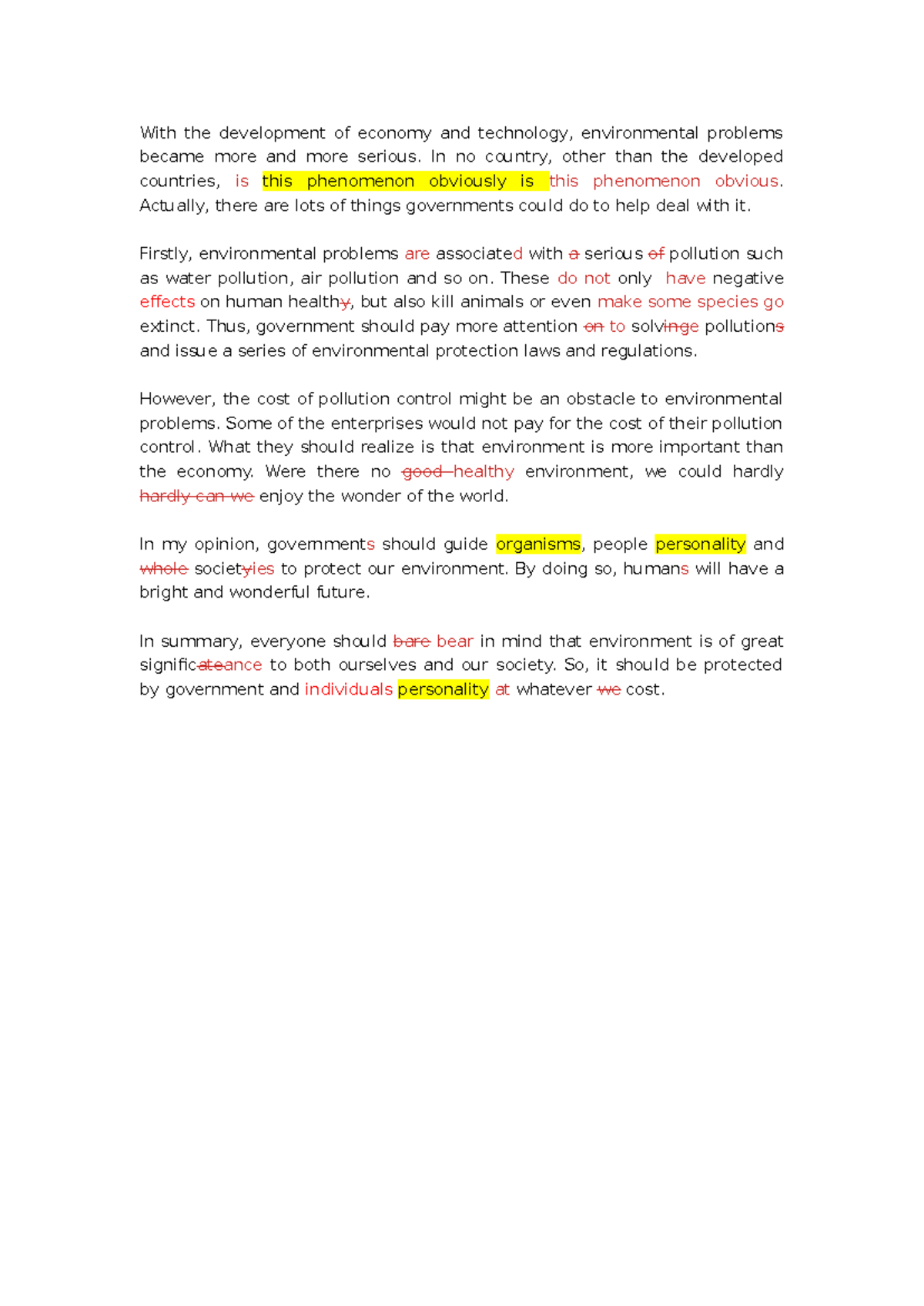 Environmental Problems and Government Solutions: A Study - Studocu