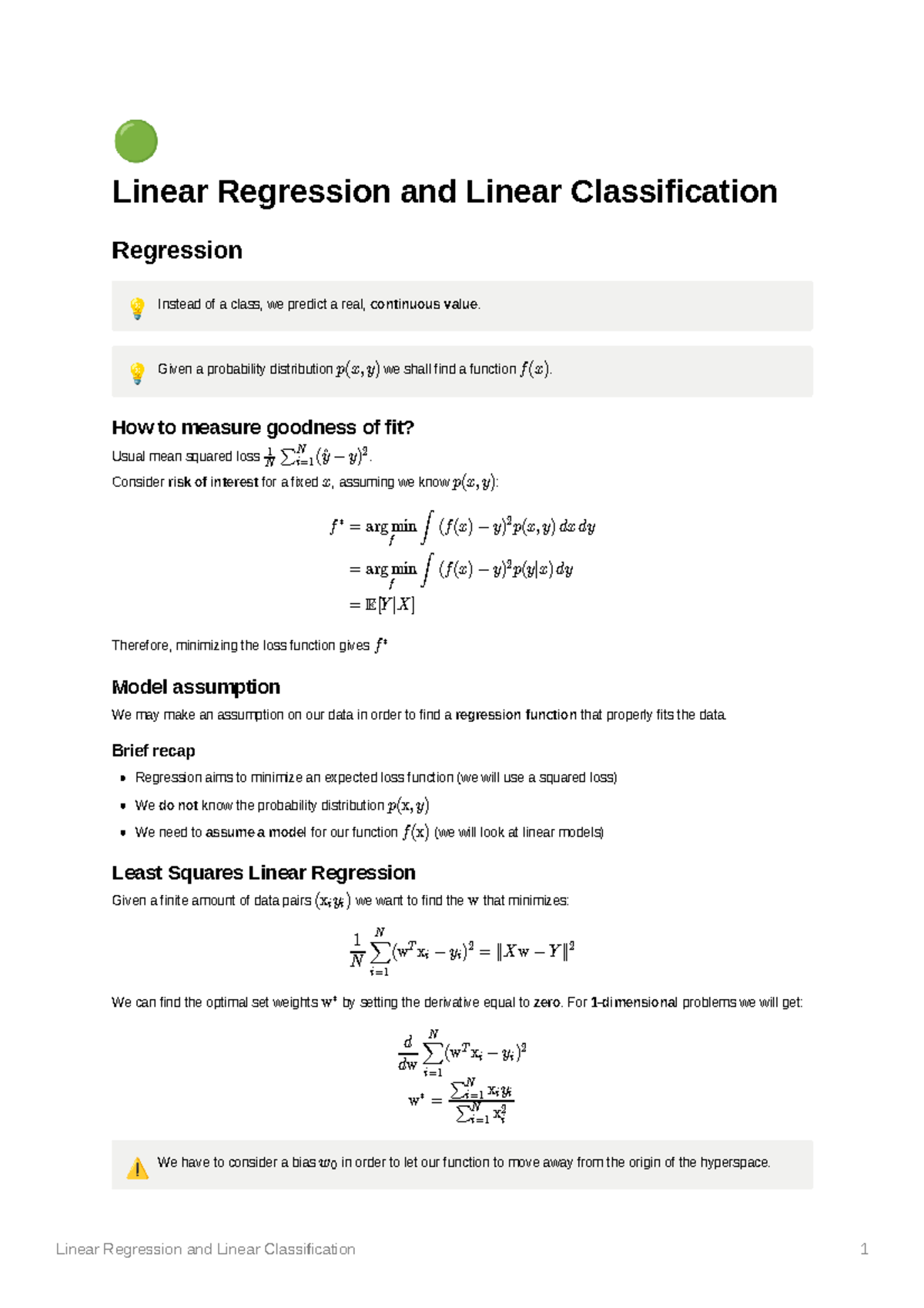 02-Linear Regression & Classification: Concepts & Techniques Explained ...
