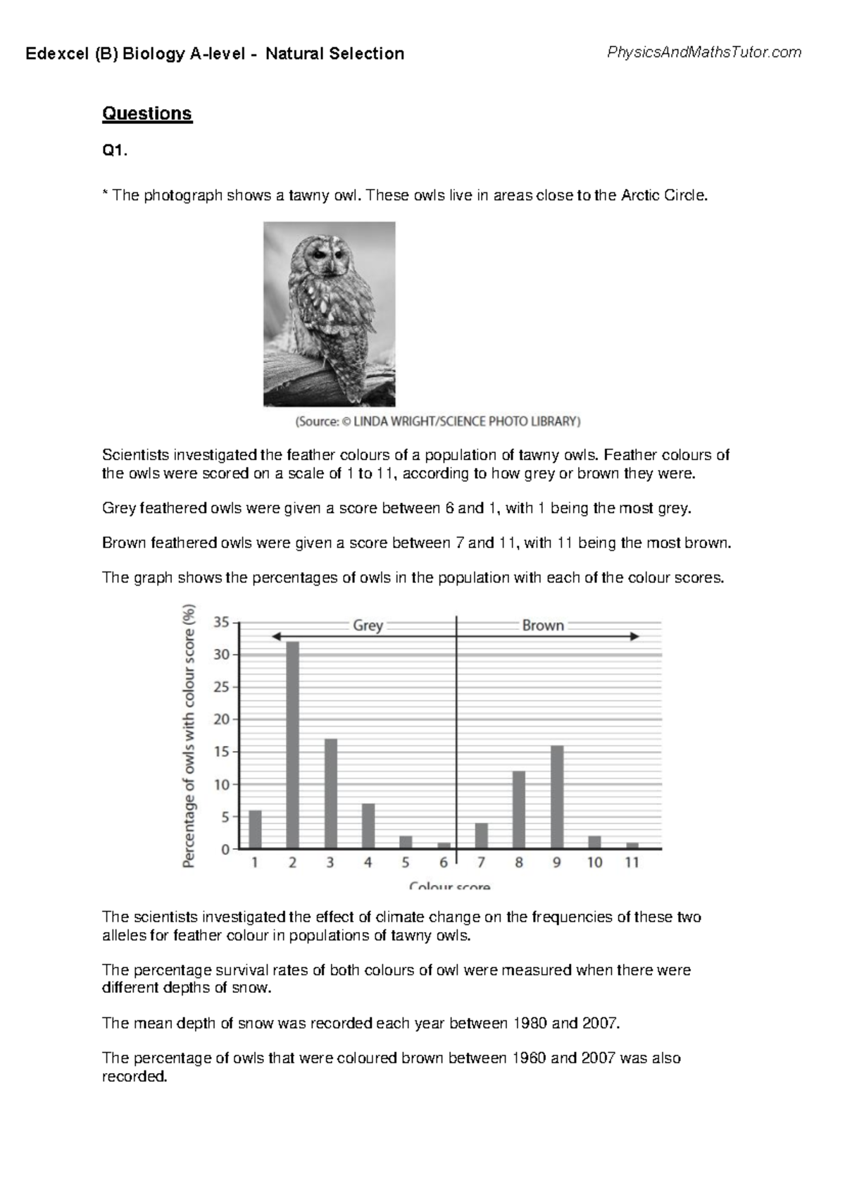 Edexcel (B) Biology Natural Selection Study Guide and Analysis - Studocu