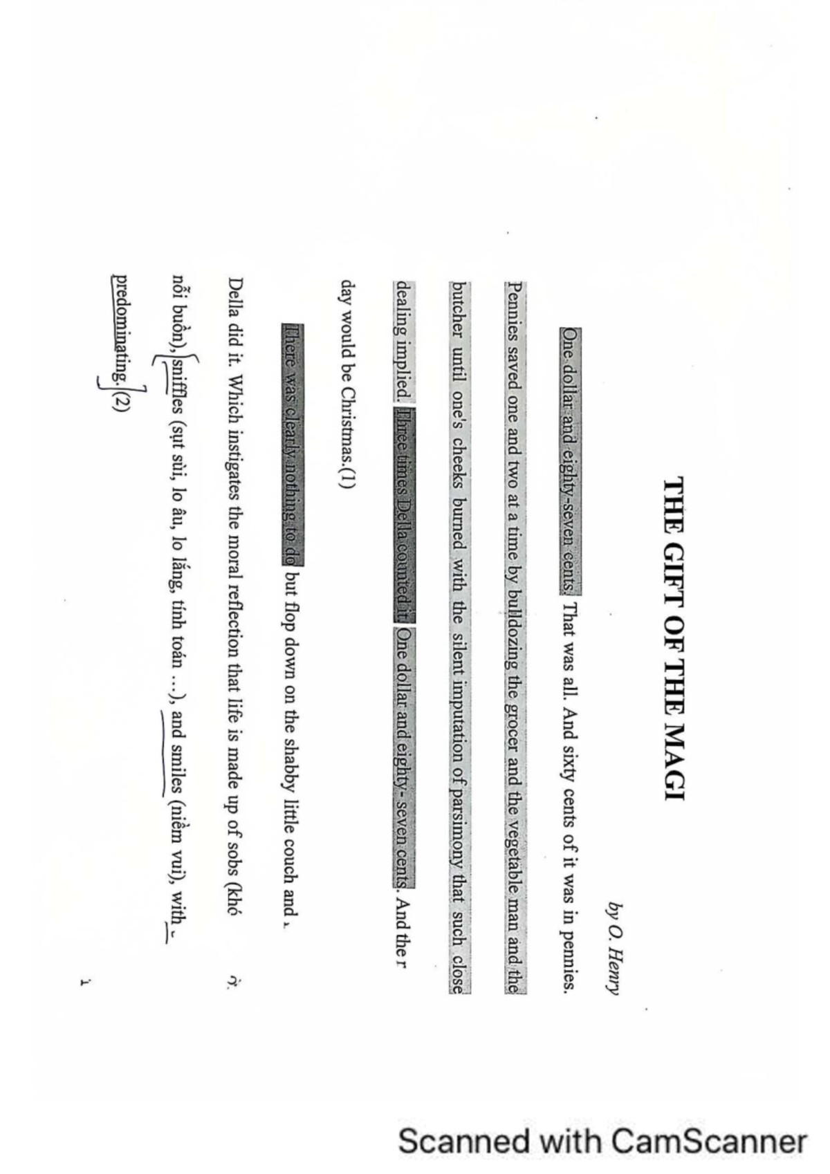 Analysis of "The Gift of the Magi" by O. Henry - Literature Study - Studocu