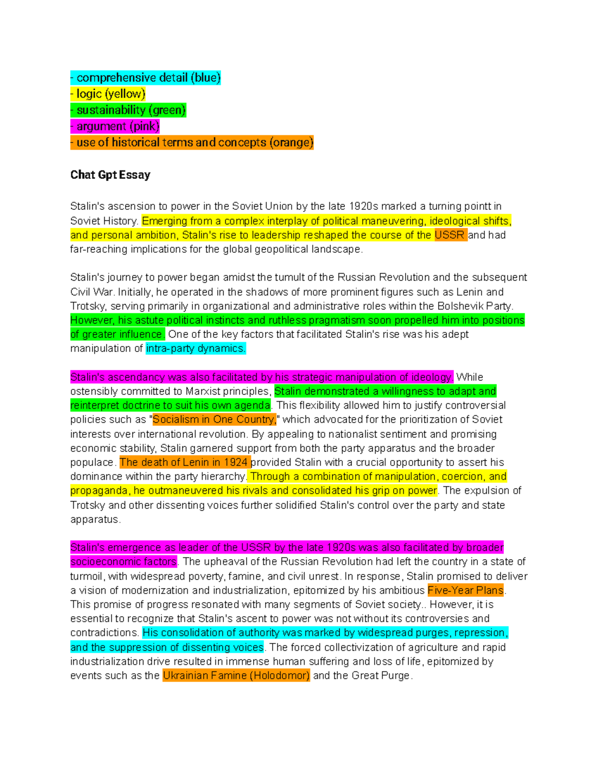 Callan Baker - Assessment Task 2 - Russia and the Soviet Union ...