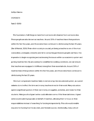 DFM3 Task 1-2er23 - Ashlyn Hanna DFM3- Task 1 10 - 02 - 2024 A. Video 1 ...