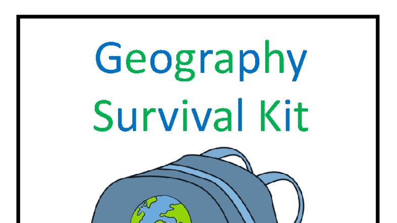 GCSE Geography Survival Kit: Essential Revision for Papers 1 & 2 - Studocu