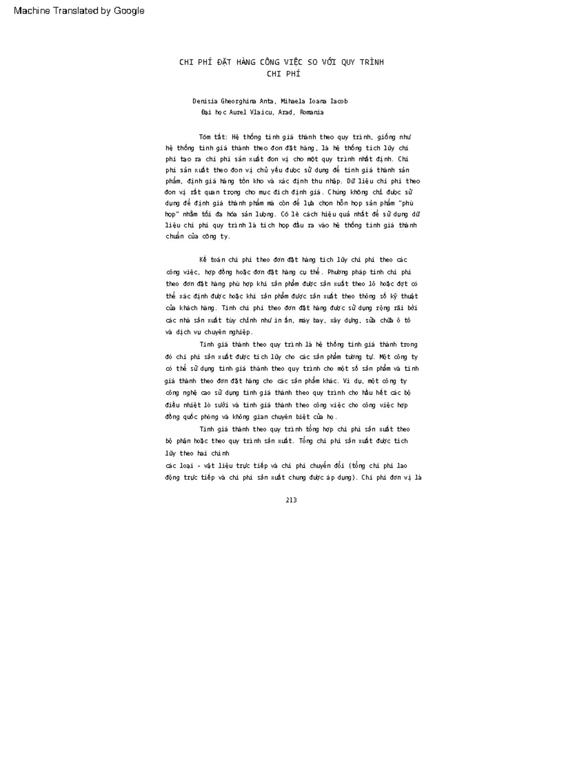 Document - yyyyyyyyyyyyy - Tóm tắt: Hệ thống tính giá thành theo quy ...