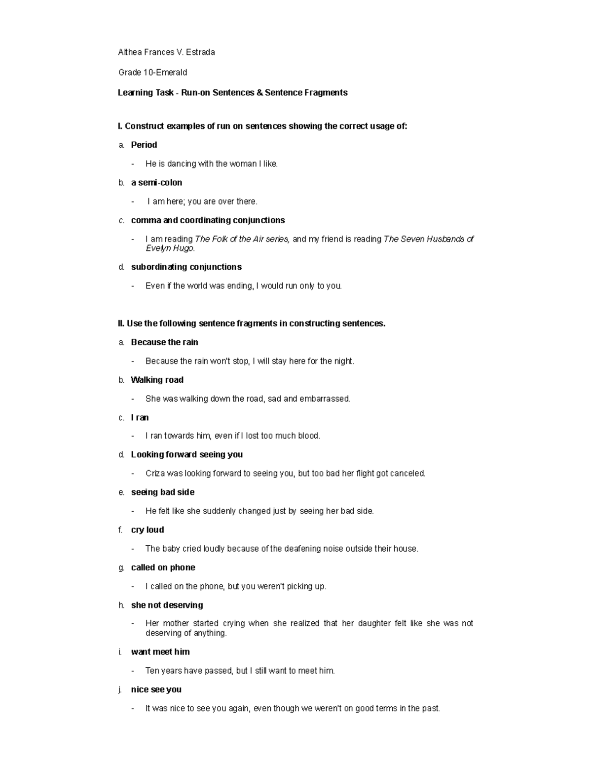 Estrada-%20Learning%20Task%20(Run-on%20Sentences%20&%20Sentence ...